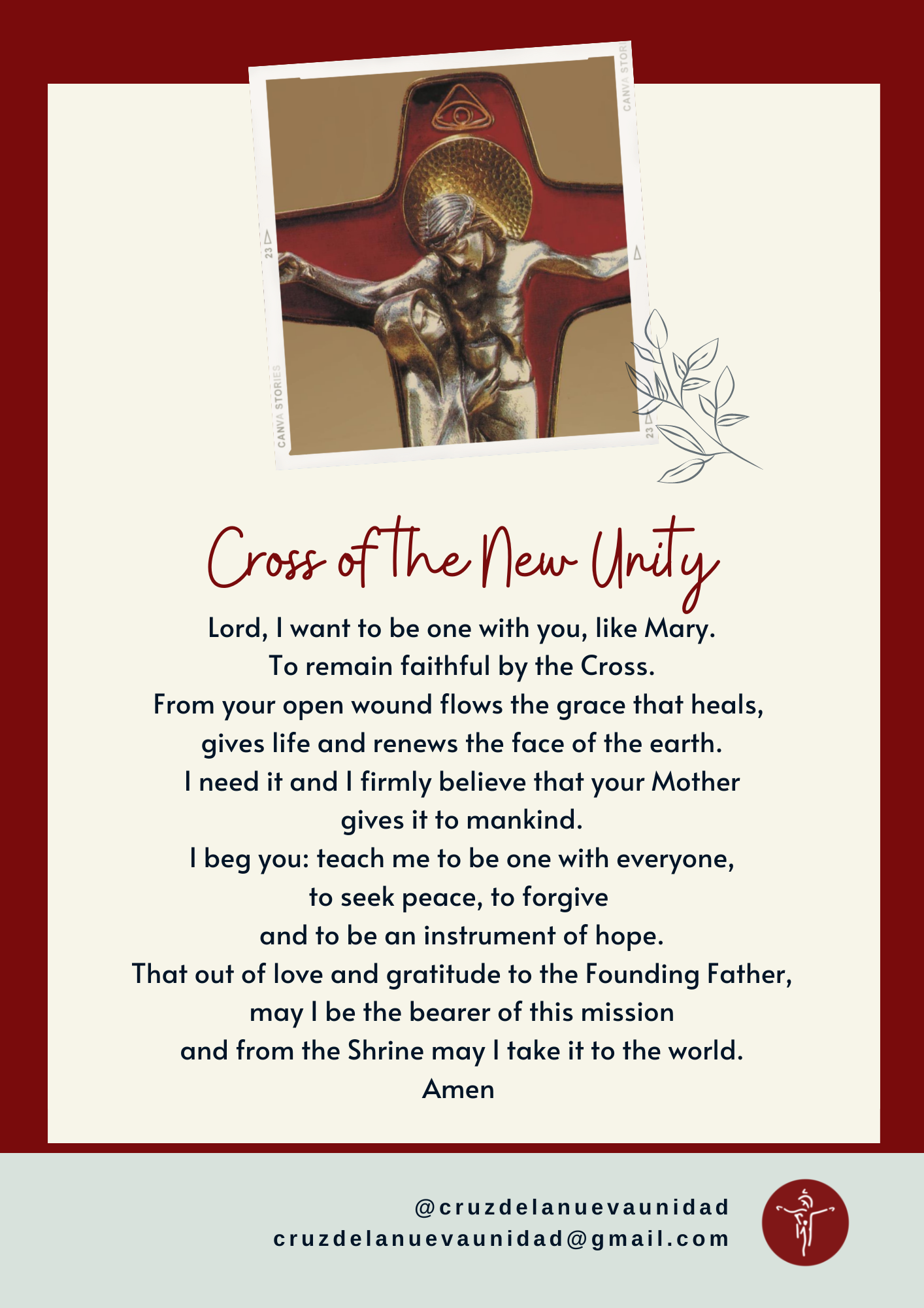 An inviting initiative: the “Cross of the new unity” – JKentenich.org